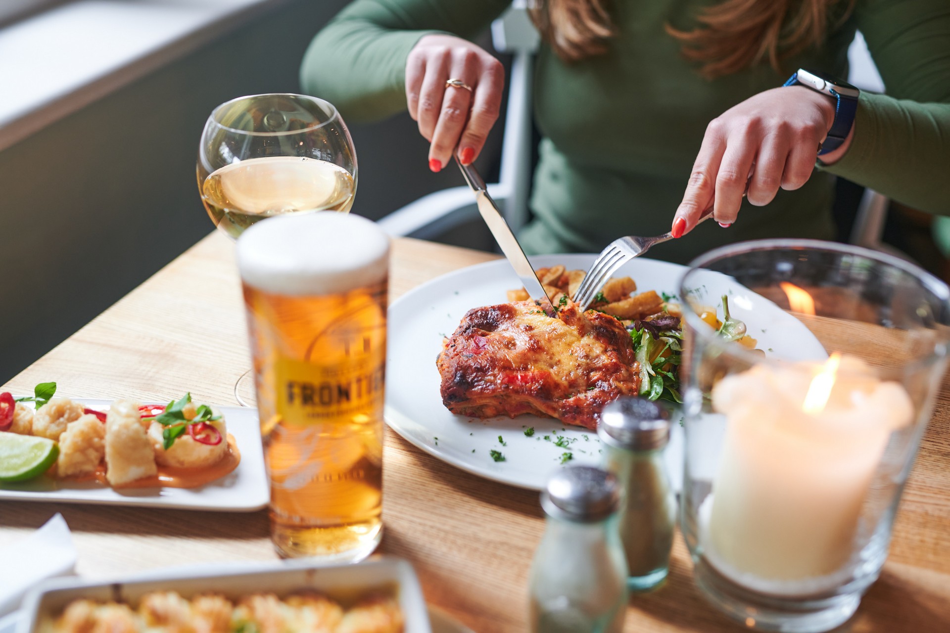 Dining at The Rising Sun